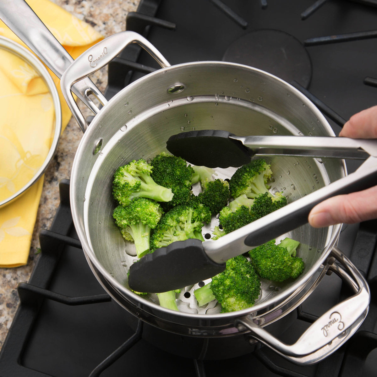 Spring Chef Kitchen Tongs with Silicone Tips, 9 and 12 Inch Set