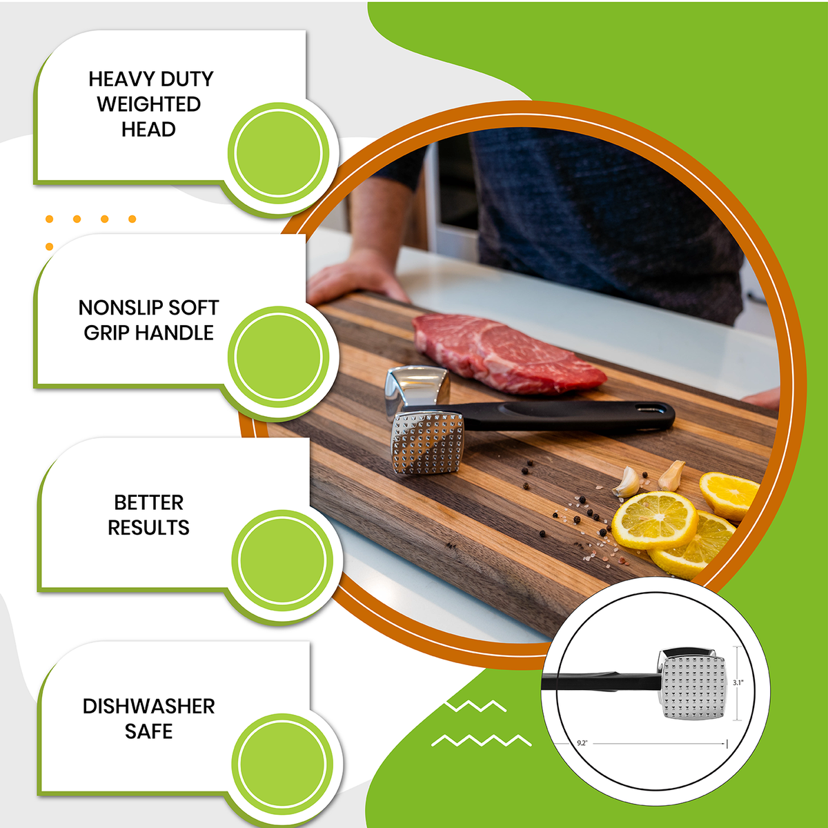 Spring Chef Meat Tenderizer