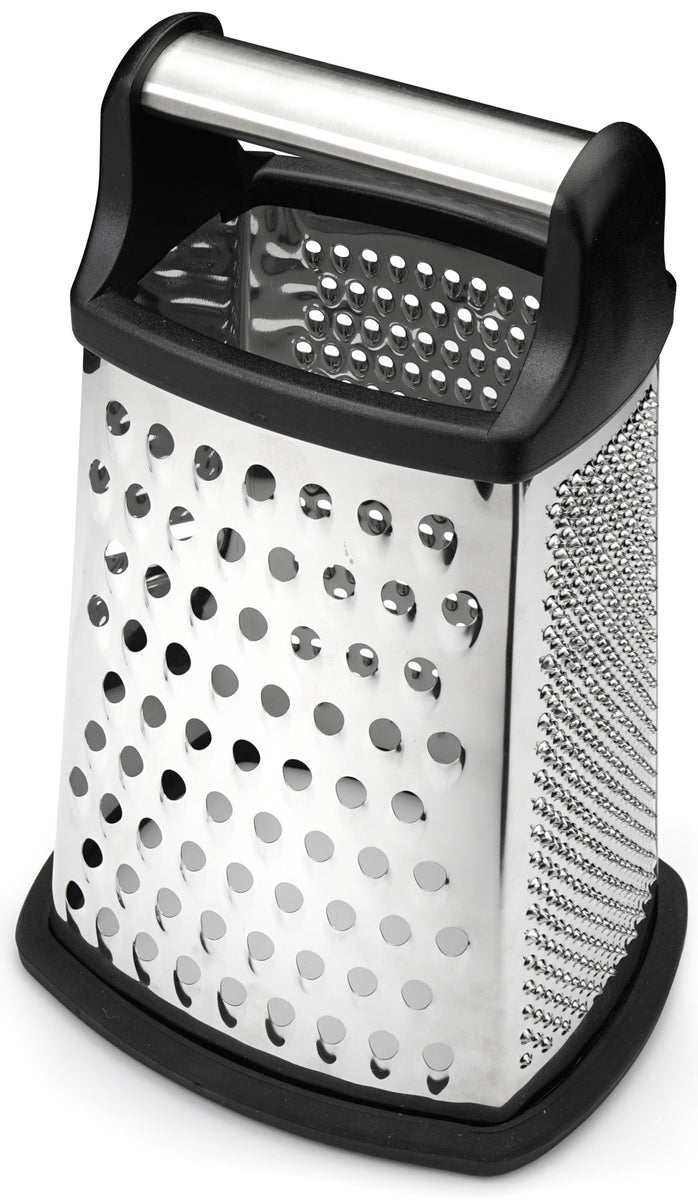 Professional Box Grater, Stainless Steel with 4 Sides, Best for Parmes ...